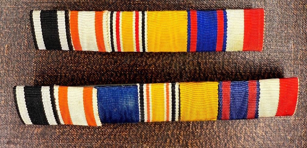Two ribbon bars belonging to Fregattenkapitän Ernst Kunau - Germany ...