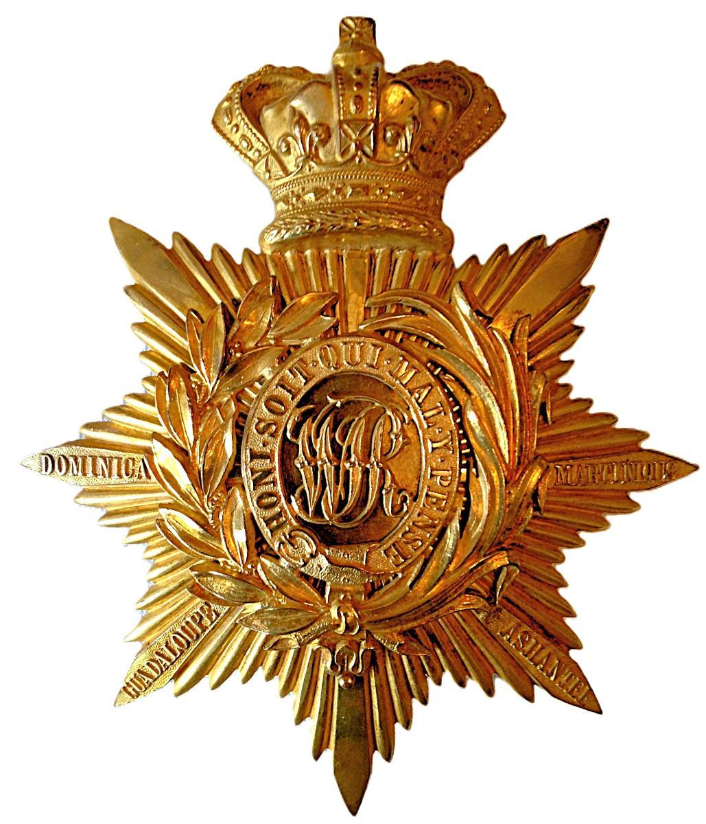 VICTORIAN OFFICER'S HOME SERVICE HELMET PLATES #3 - Great Britain ...