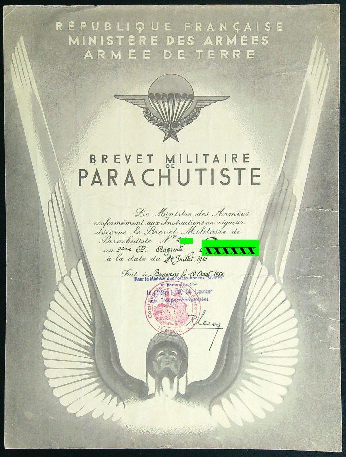 Variations French Para Brevet Diplome - France - Gentleman's Military ...