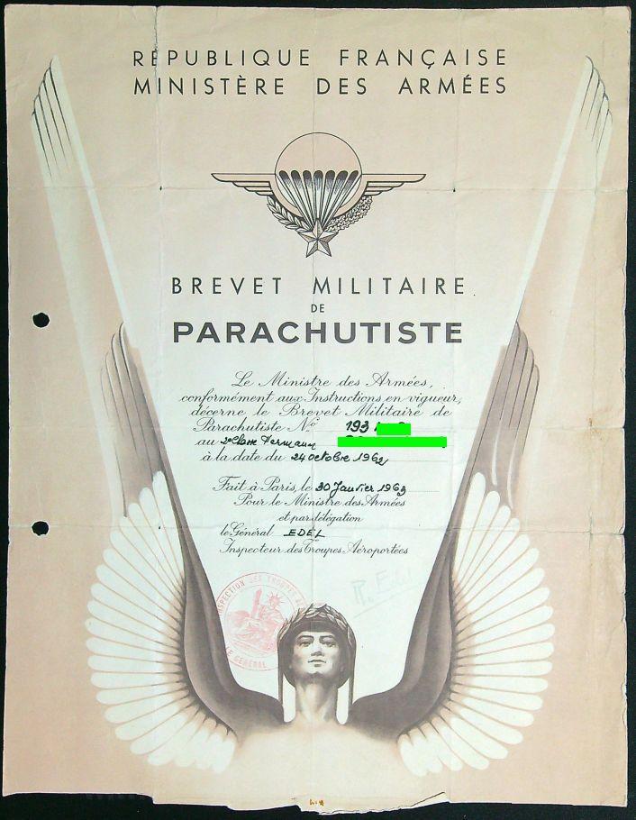Variations French Para Brevet Diplome - France - Gentleman's Military ...