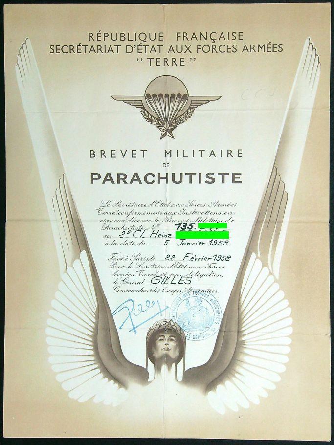 Variations French Para Brevet Diplome - France - Gentleman's Military ...