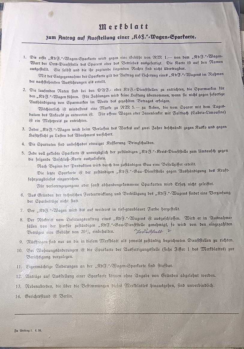 KDF Beetle stuff - Germany: Third Reich: Research, Documentation ...