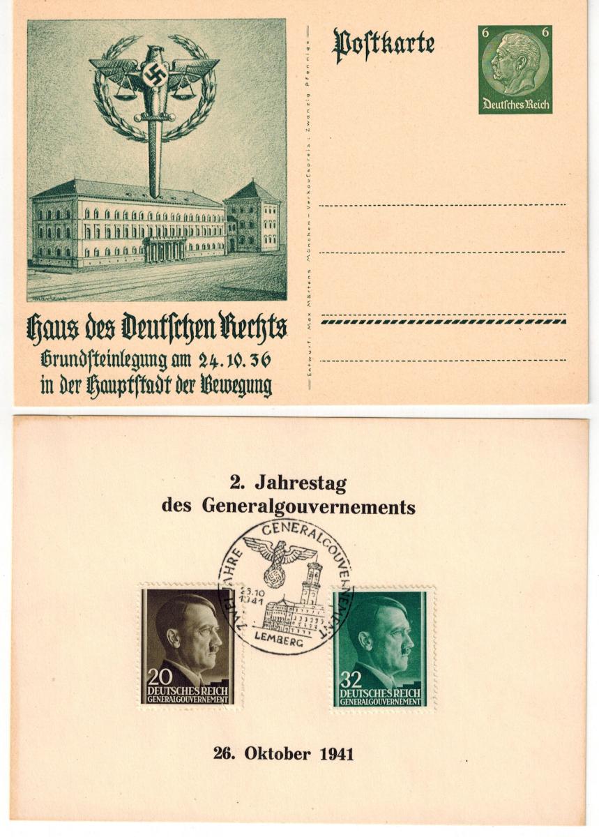 Random postcards and stamp related stuff. - Germany: Third Reich ...