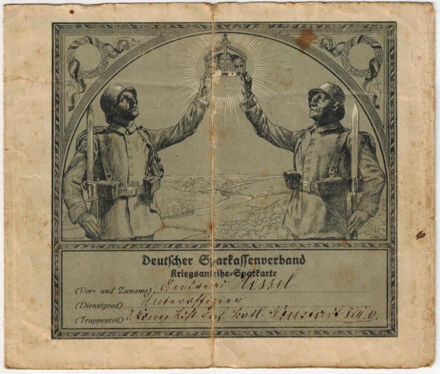 WW1 pictures and savings book for soldiers? - Germany: Imperial: Rick ...
