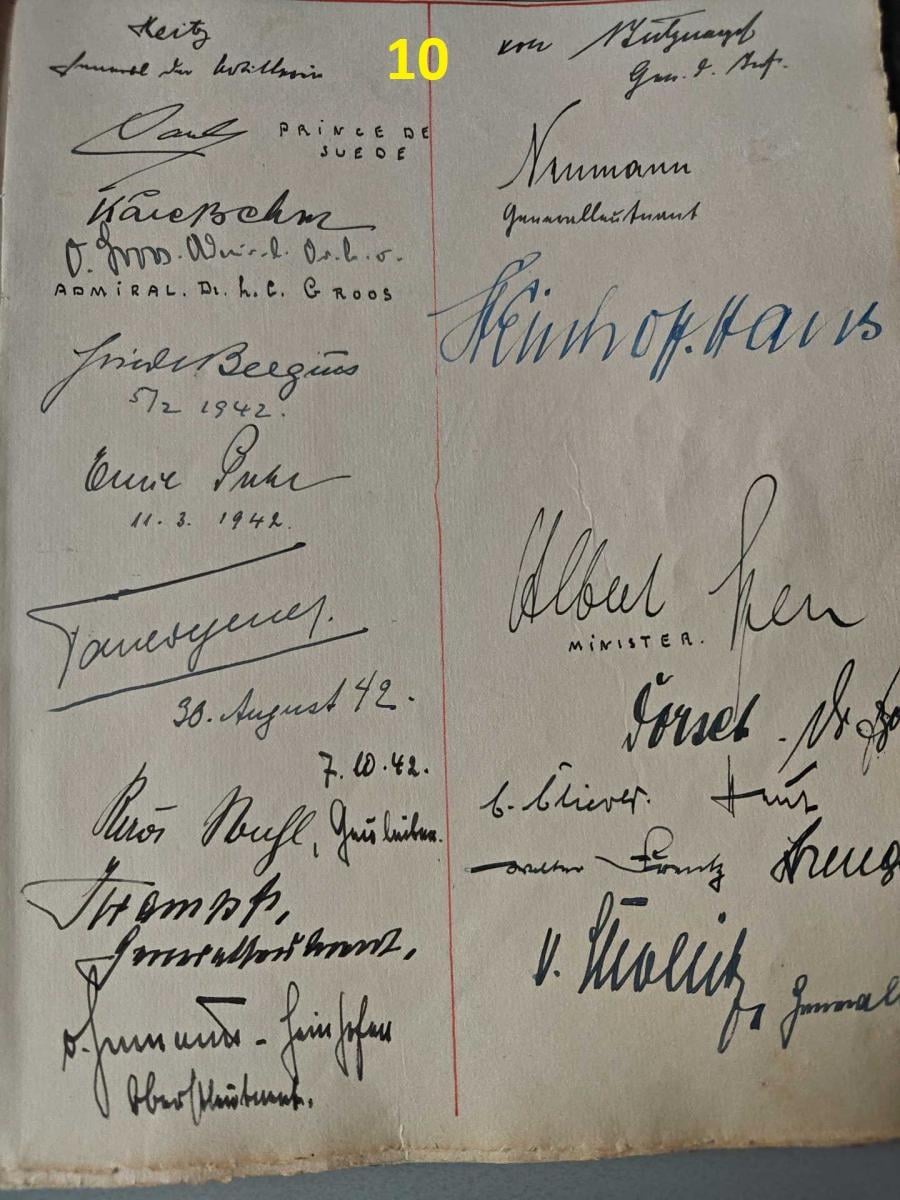 Unidentified German WW2 Officials and Military signatures - Germany ...