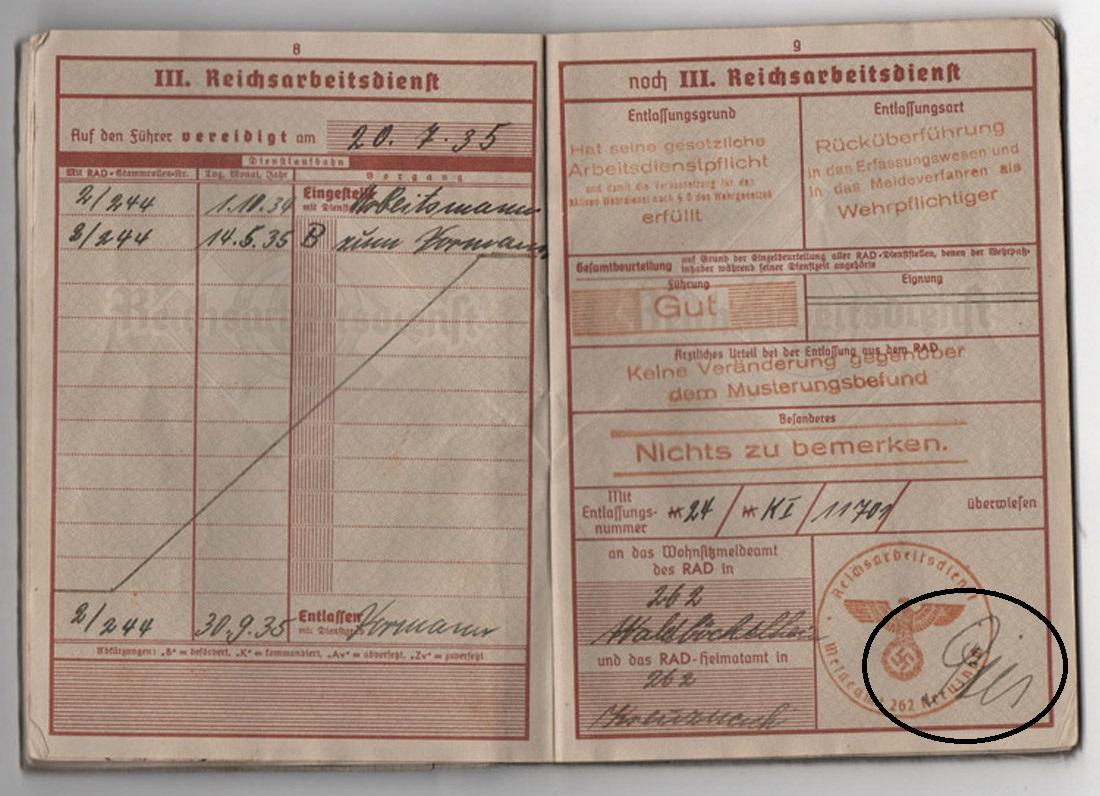 RAD 'Other Ranks' Identities - Germany: Third Reich: Research ...