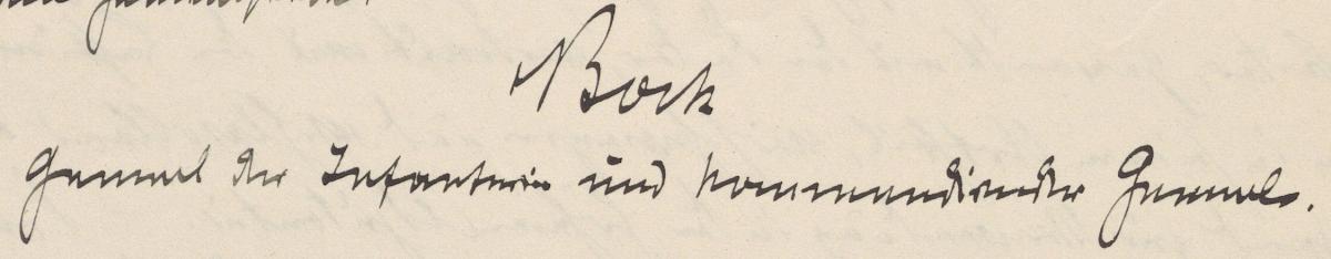 Bock und Polach, Max von - Germany: All Eras: Signature Database ...