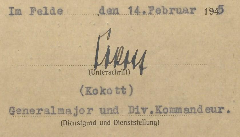 Kokott, Heinz - Germany: All Eras: Signature Database - Gentleman's ...