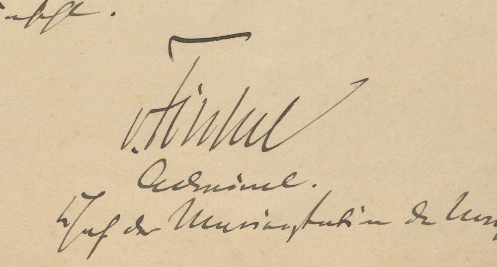 Fischel, Max von - Germany: All Eras: Signature Database - Gentleman's ...