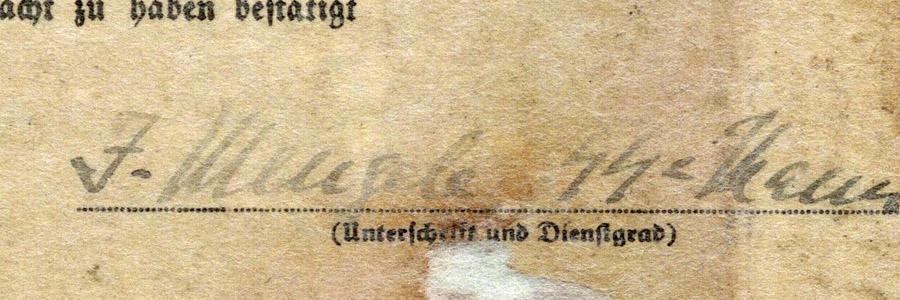 Mengele, Josef - Germany: All Eras: Signature Database - Gentleman's ...