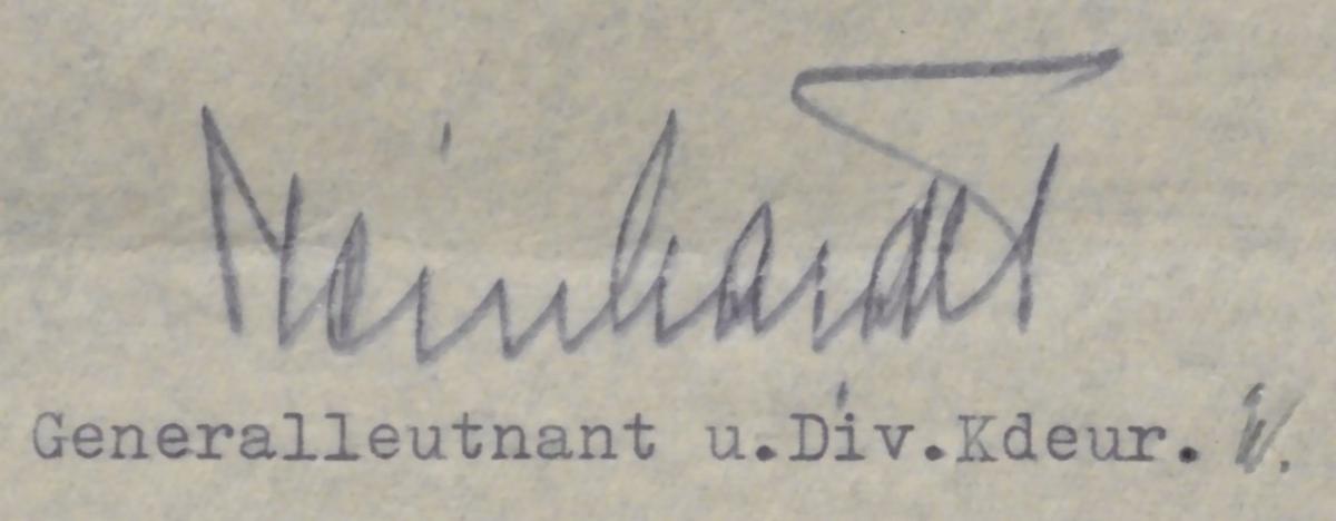 Reinhardt, Alfred-Hermann - Germany: All Eras: Signature Database ...