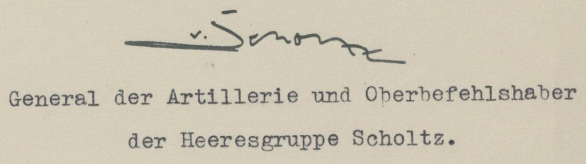 Scholtz, Friedrich von - Germany: All Eras: Signature Database ...