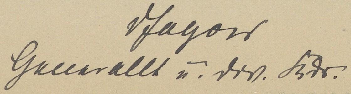 Jagow, Walther von - Germany: All Eras: Signature Database - Gentleman ...
