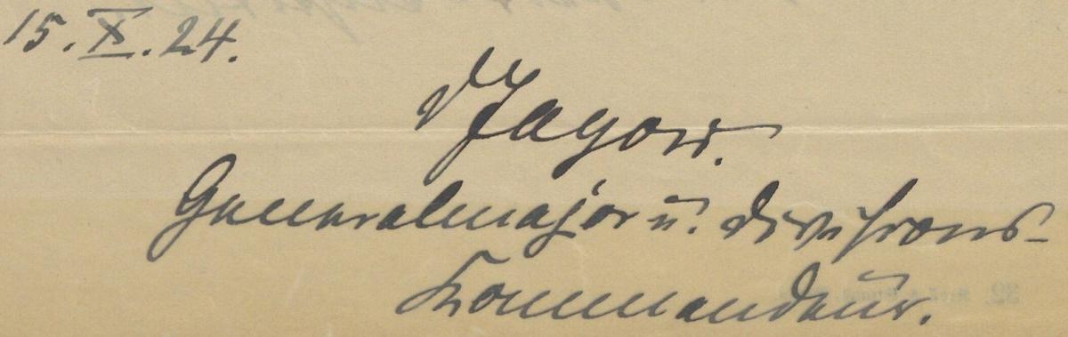 Jagow, Walther von - Germany: All Eras: Signature Database - Gentleman ...