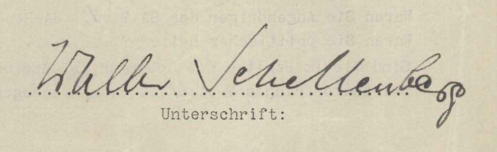 Schellenberg, Walter - Germany: All Eras: Signature Database ...