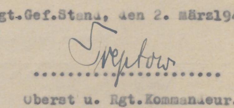Treptow, Hans - Germany: All Eras: Signature Database - Gentleman's ...