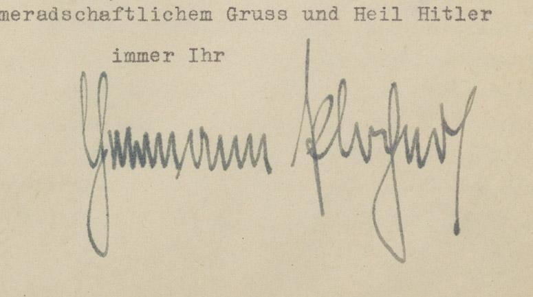 Plocher, Hermann (RK EL, DKiG) - Germany: All Eras: Signature Database ...
