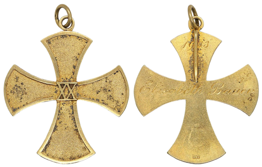 Long service cross for nurses of the Baden Ladies' Association ...