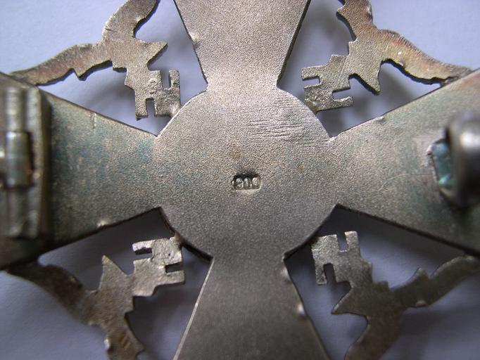 Spanish Cross in Silver without Swords - Spain - Gentleman's Military ...