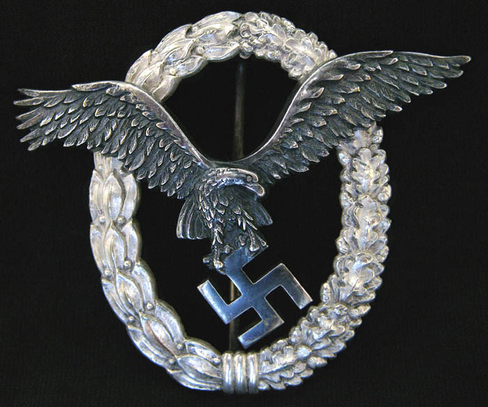 W. Deumer 1st Pattern Pilots badge. - Wehrmacht Medals, Decorations ...