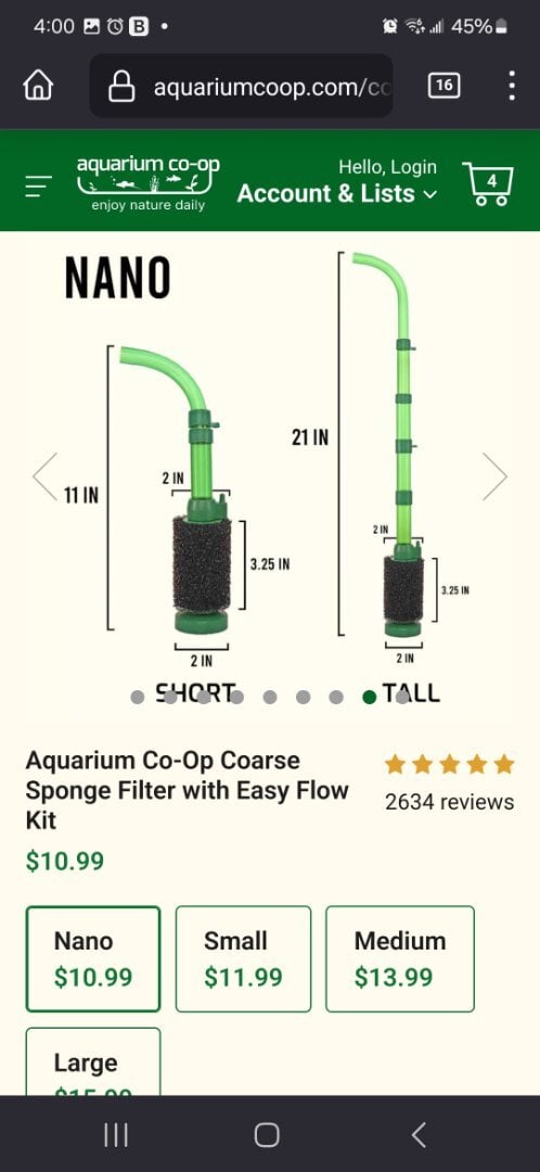 Quietest filter for a 10 gallon tank? - General Chat - Aquarium Co-Op Forum