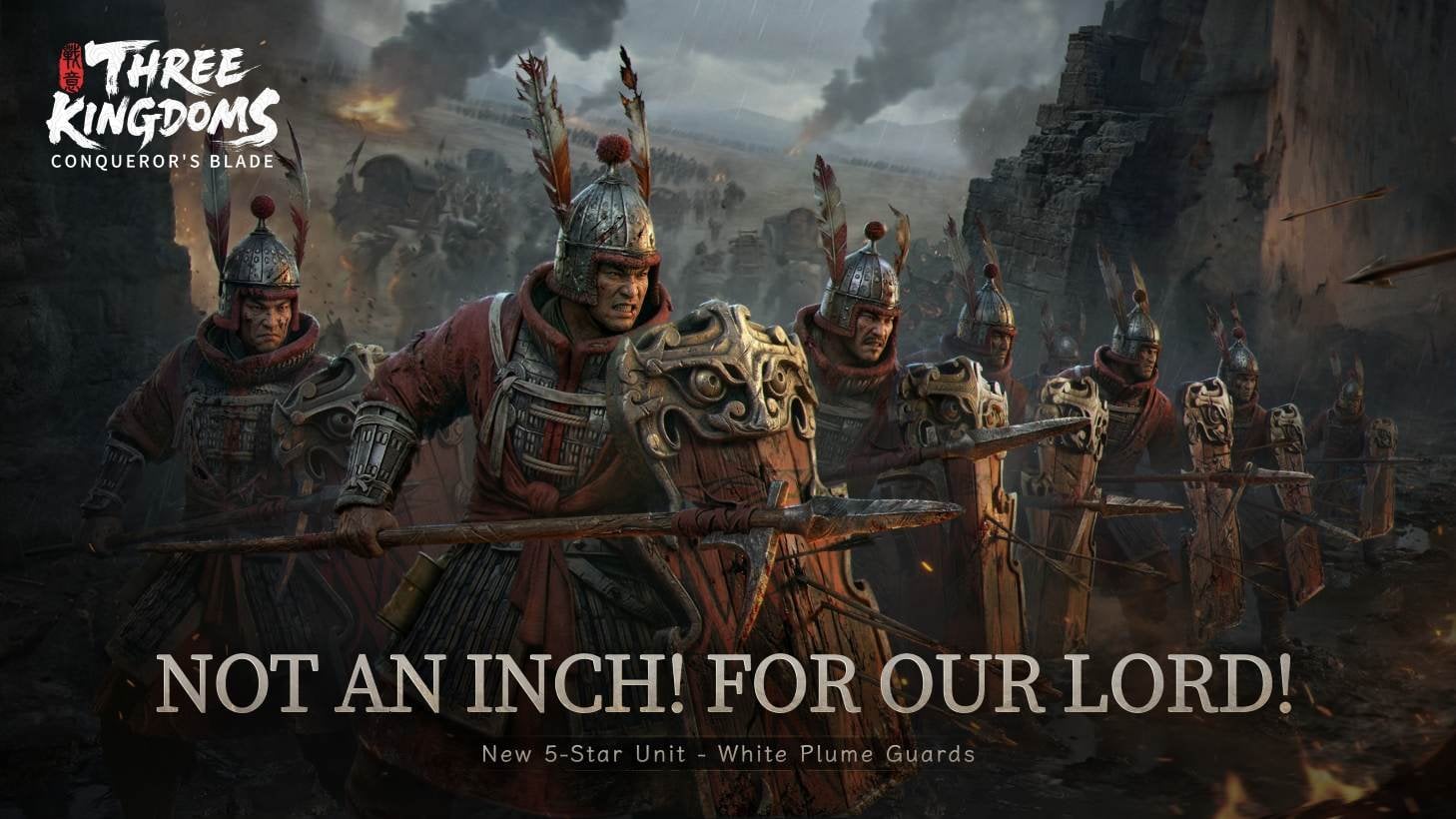 Conqueror's Blade Reveals 5-Star White Plume Guards Defensive Unit ...