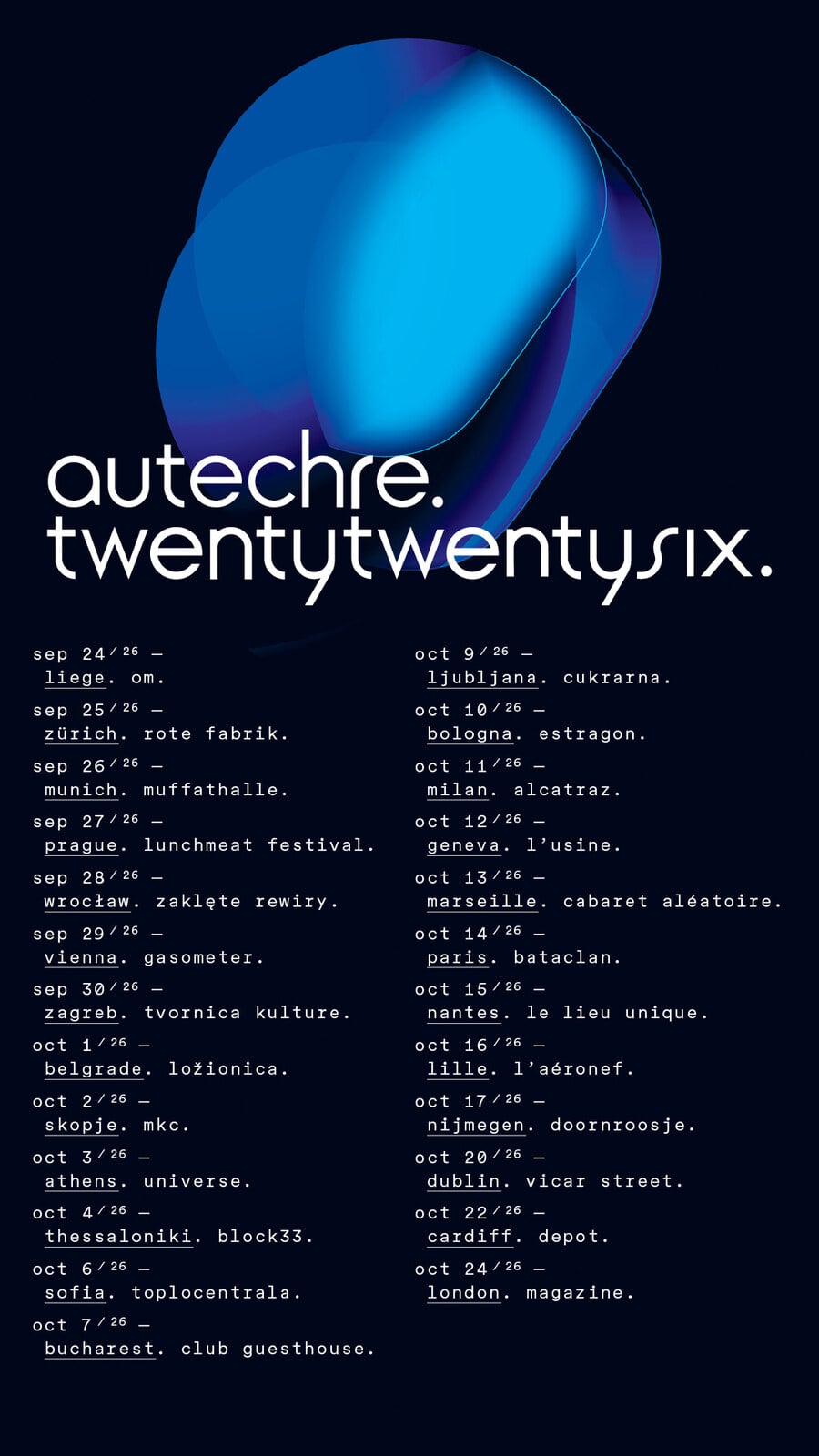 Twentytwentysix - Autechre - KEYOSC.COM