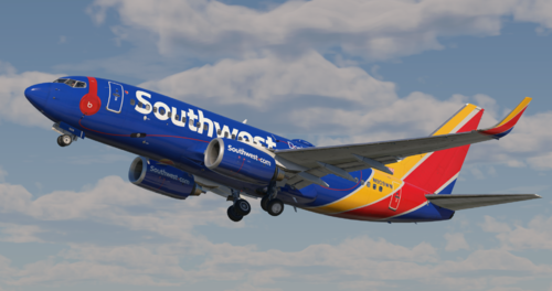 (70NG) Southwest Airlines "Heart" B737-7H4 (4-Pack) - 737-700 - Threshold