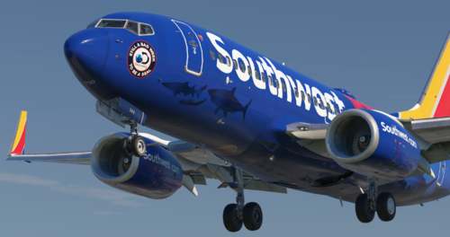 Southwest Airlines N944WN "Shark Week" (2017) B737-7H4 - 737-700 ...