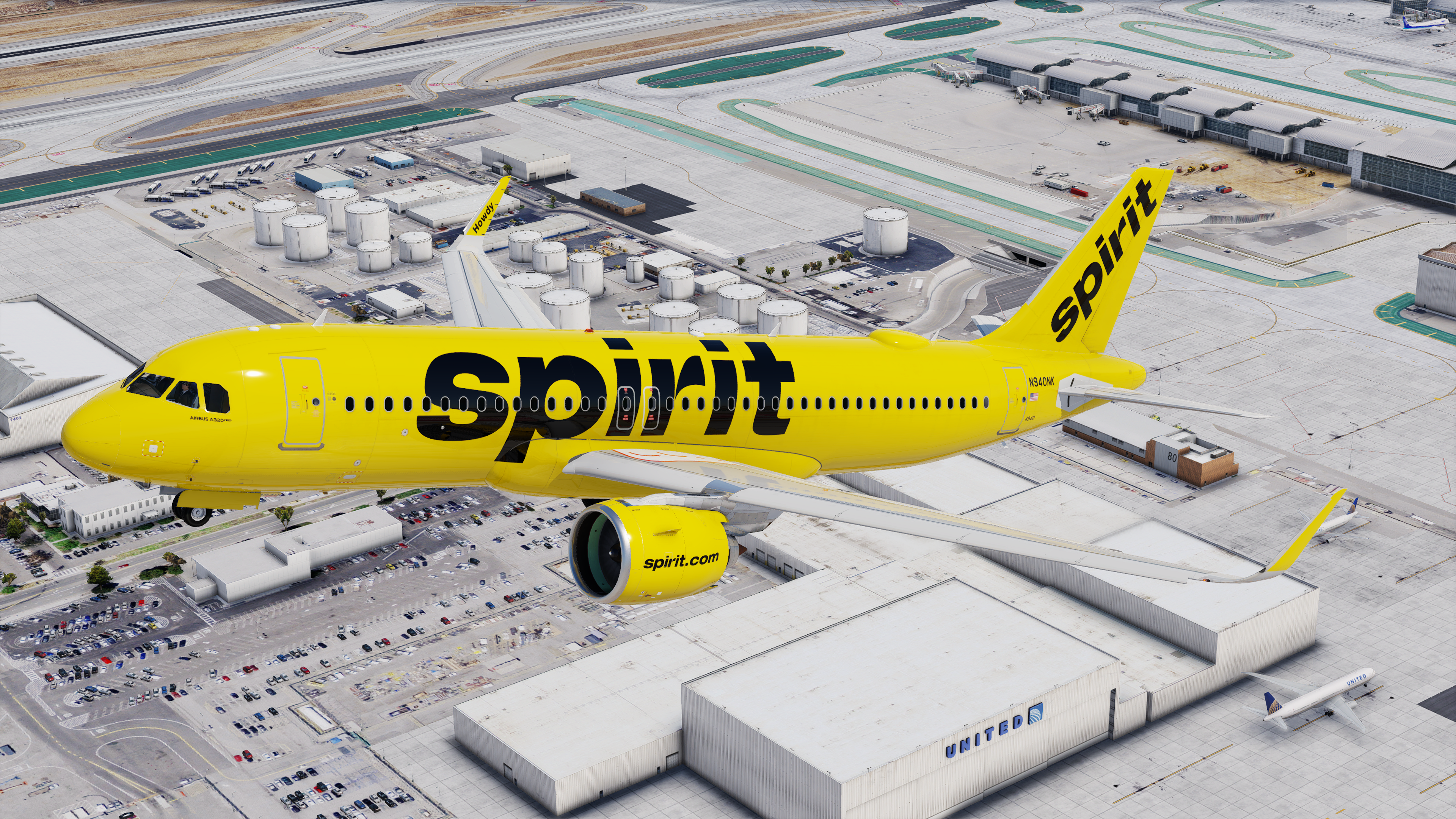(8K) Spirit Airlines A320-271neo Pack - A320 NEO (ToLiss) - Threshold