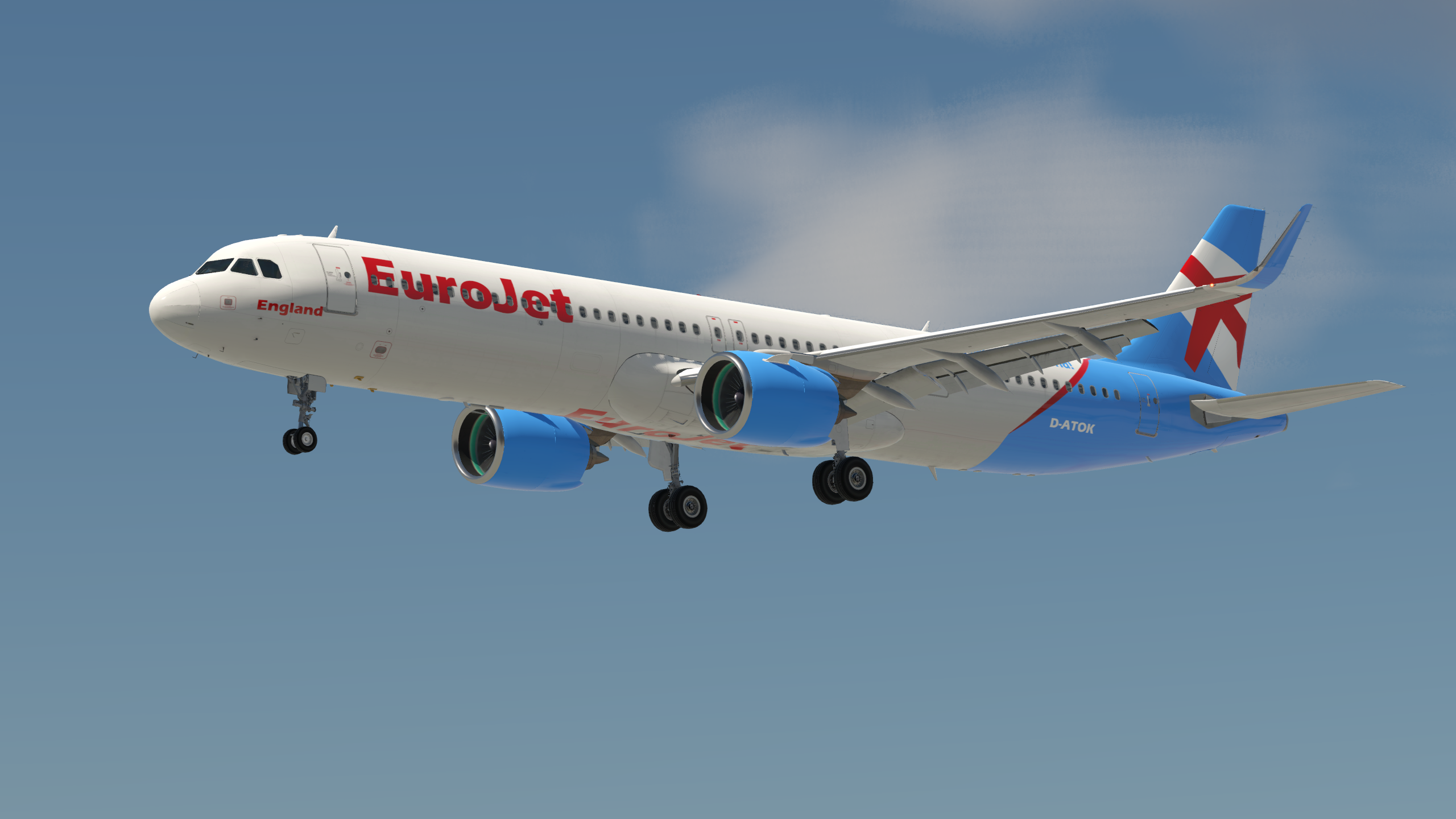 Toliss A321 NEO XLR EuroJet Airways (D-ATOK) - A321 (ToLiss) - Threshold
