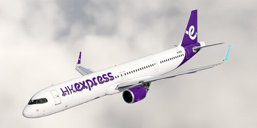 Toliss A321neo HK Express (Hong Kong Express) 2023 livery B-KKA - A321 ...