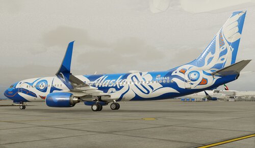 Alaska Airlines "Salmon People" N559AS for LevelUp 737-800 - 737-800 ...