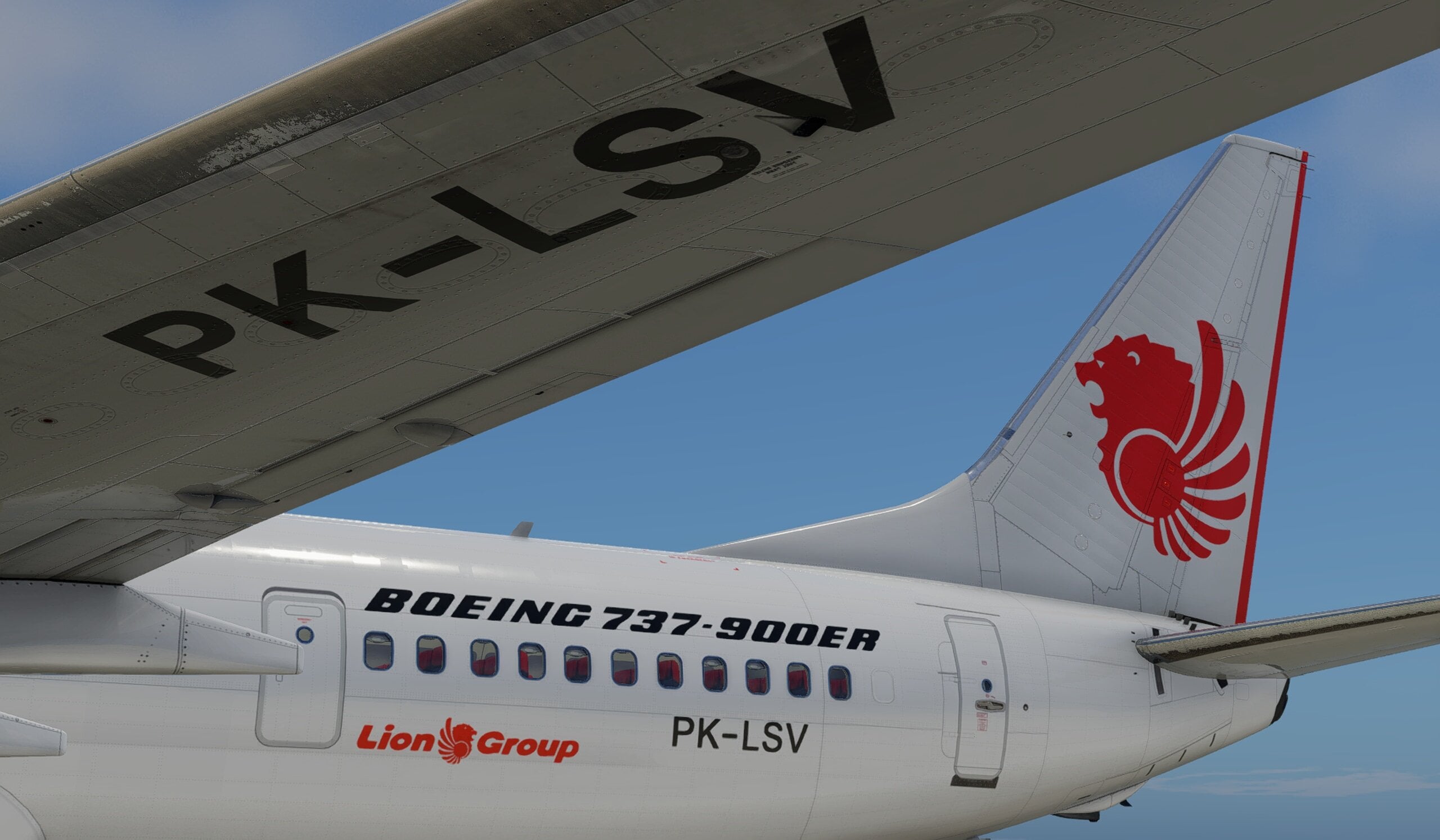 Lion Air "Lionparcel.com" SSW for LevelUp 737-900ER - 737-900 - Threshold
