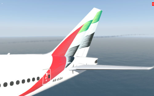 New Emirates Livery for FF777 1.0.0 - 777 (Flight Factor) - Threshold