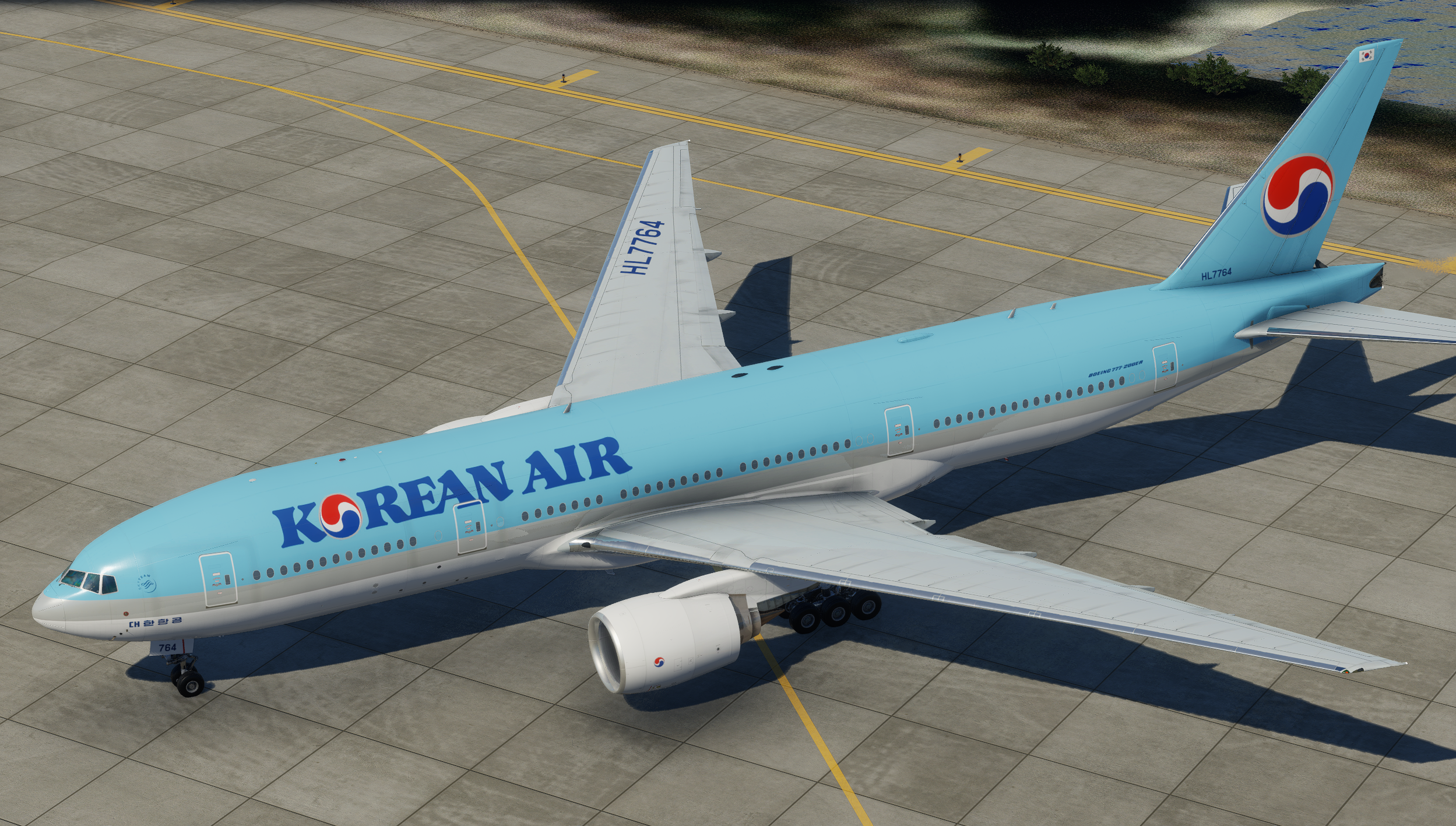 Korean Air - FF 777-200ER PW4000 - 777 (Flight Factor) - Threshold