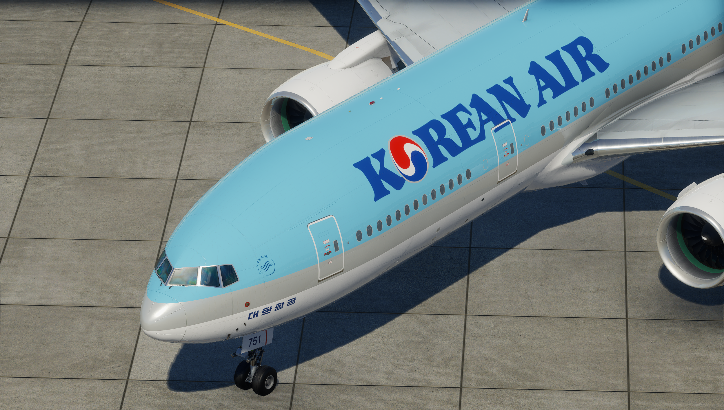 Korean Air - FF 777-200ER PW4000 - 777 (Flight Factor) - Threshold