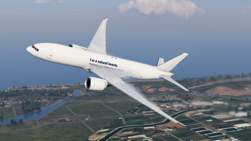 FF777v2F D-ALFJ Lufthansa Cargo - 777 (Flight Factor) - Threshold