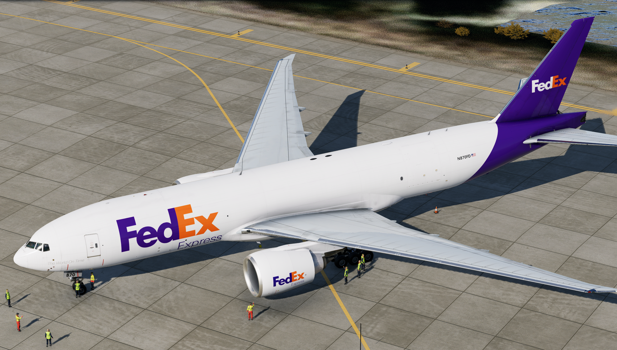 FedEx - FF 777-200F (4-Pack) - 777 (Flight Factor) - Threshold