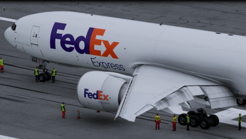 FedEx - FF 777-200F (4-Pack) - 777 (Flight Factor) - Threshold