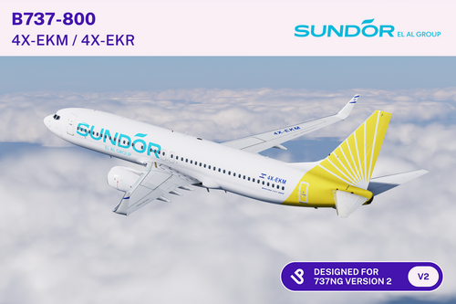 LevelUp Boeing B737-800 V2 Sun Dor New Pack - 737-800 - Threshold