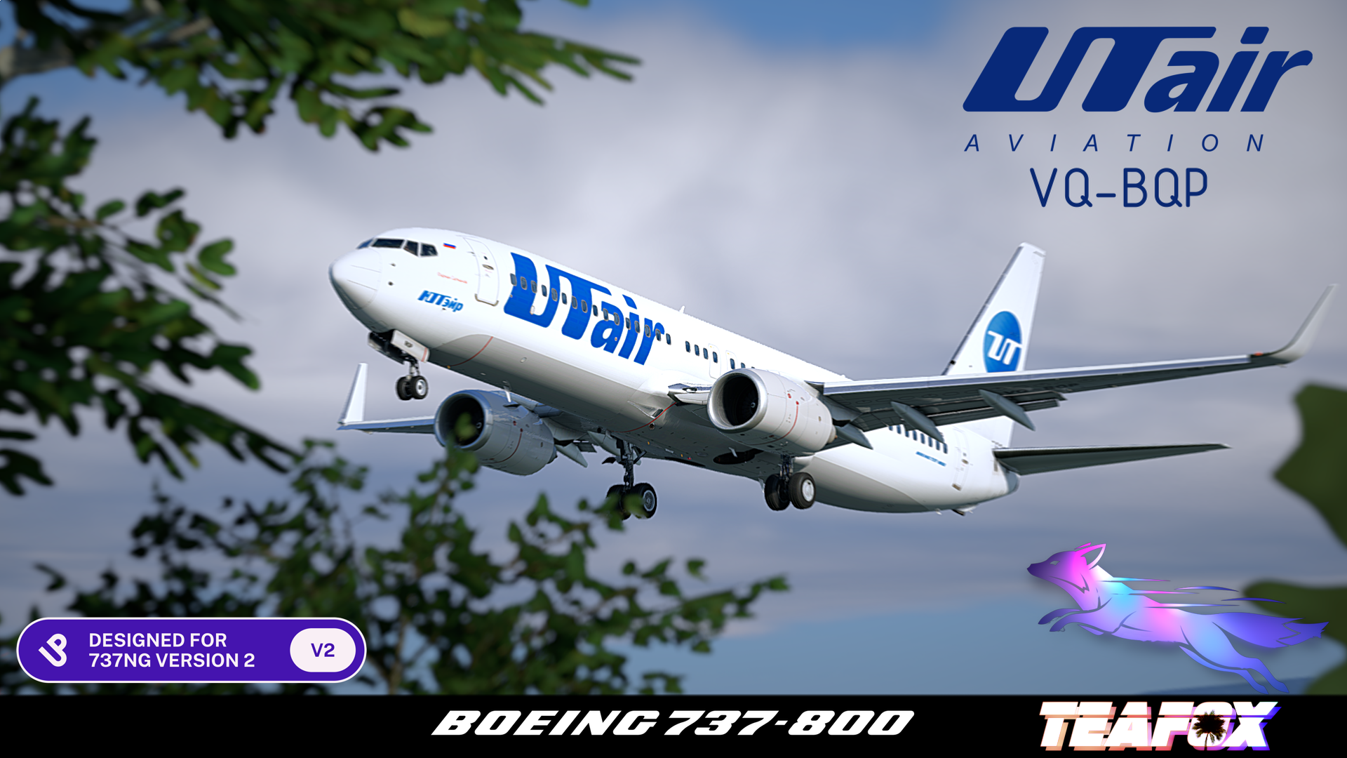 -800NG Utair Aviation | VQ-BQP (Фарман Салманов) | LevelUp v2 - 737-800 ...