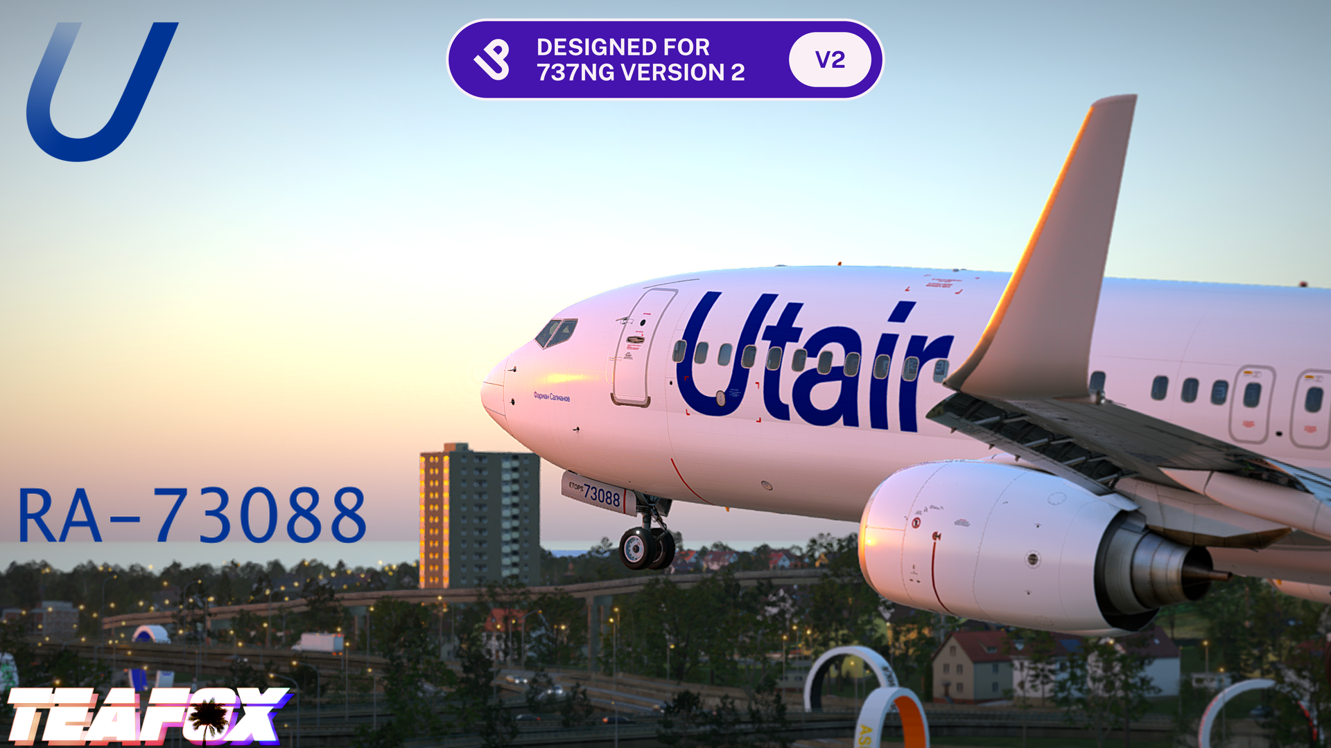 -800NG Utair Aviation | RA-73088 (Фарман Салманов) | LevelUp v2 - 737 ...