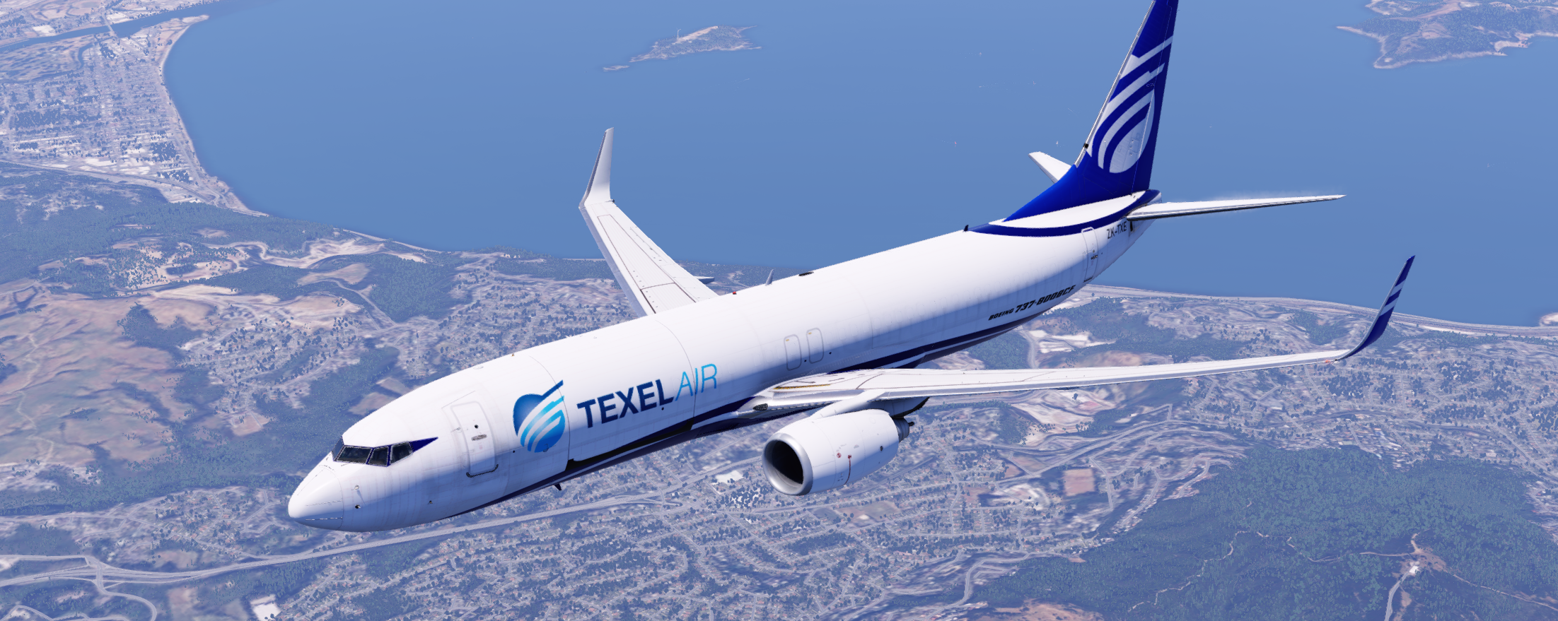 (2PACK) (80NG) (4K) Texel Air LevelUp 737-800BCF V2 - 737-800 - Threshold