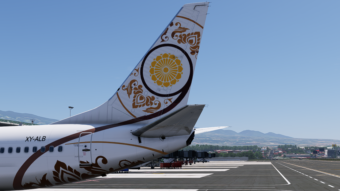 (80NGv2) Myanmar National Airlines (XY-ALB) - 737-800 - Threshold