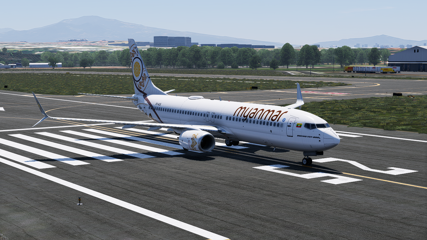 (80NGv2) Myanmar National Airlines (XY-ALB) - 737-800 - Threshold
