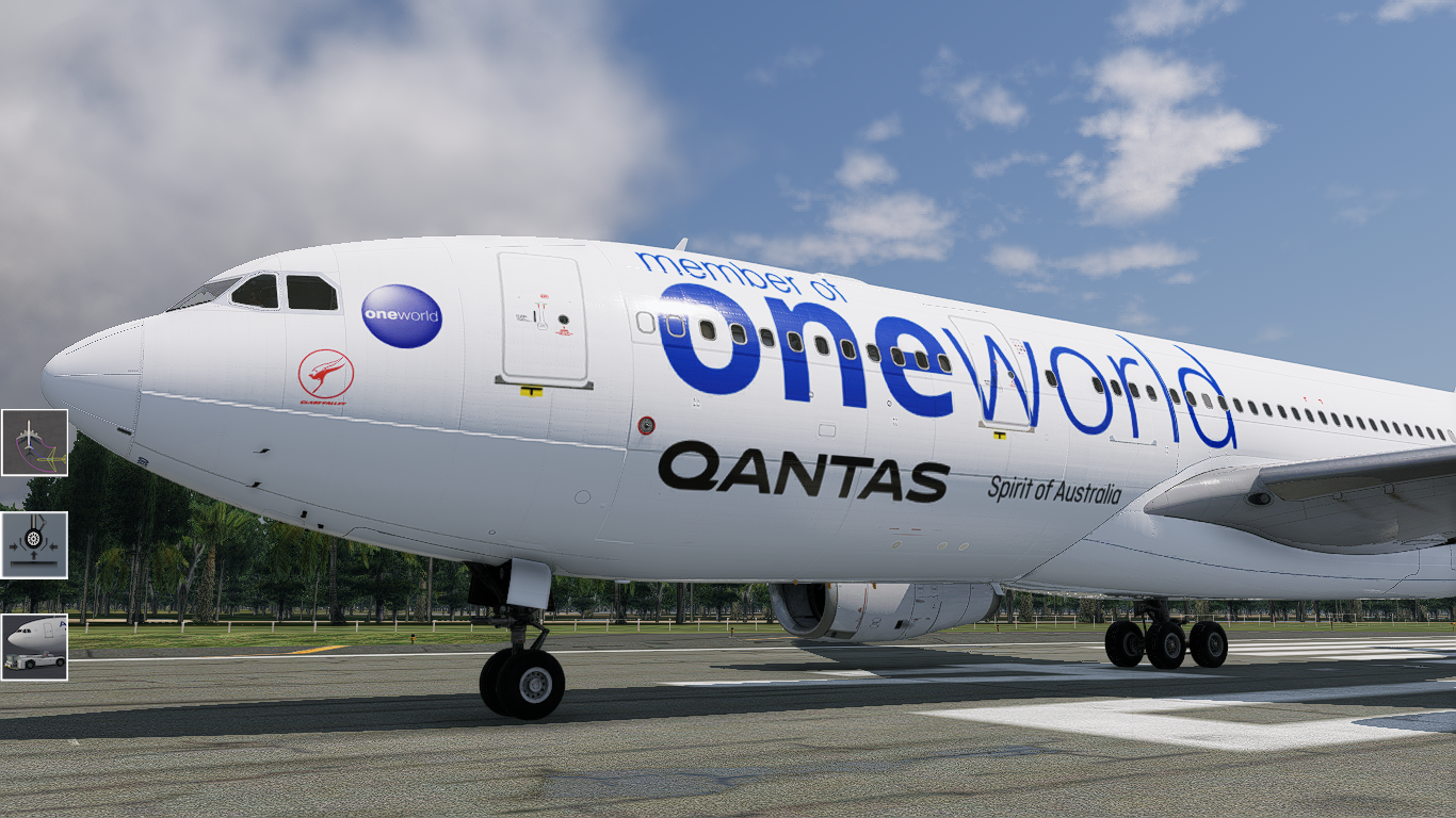 [XWORKS A332] QANTAS (oneworld) VH-EBN - Other Aircraft Livery - X ...