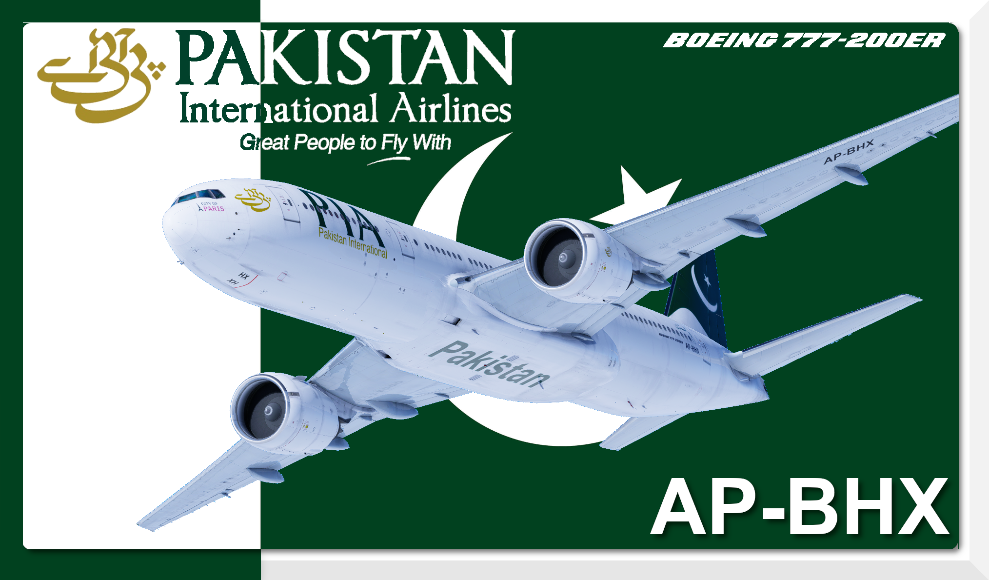 Flight Factor B777v2 | PIA B777-200ER | AP-BHX | 4K - 777 (Flight ...