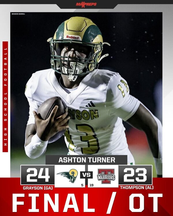 #15 Thompson AL 23 at #13 Grayson GA 24 Final/OT - Page 2 - National ...