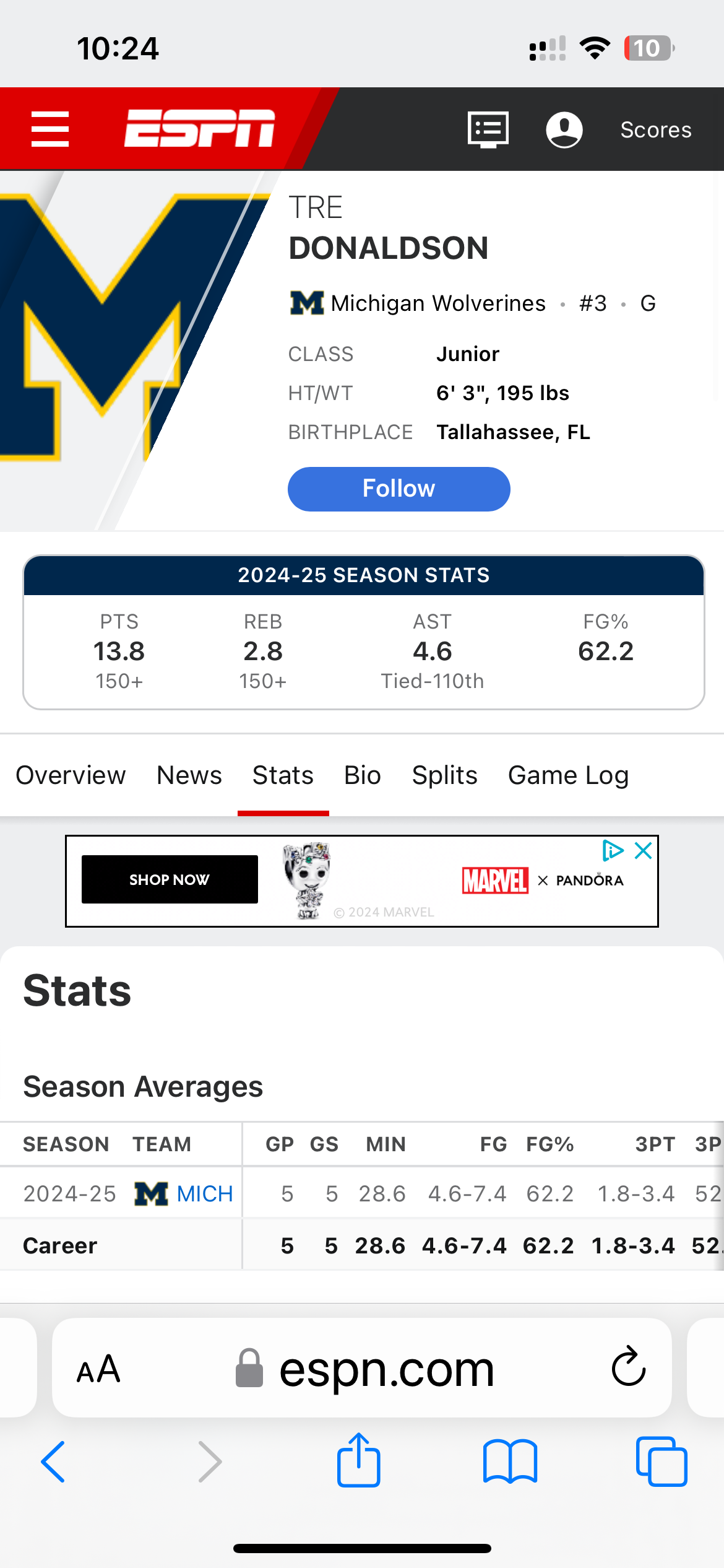Tre Donaldson - Rivals Basketball - AUFAMILY